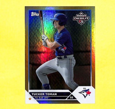 2023 Topps Pro Debut Tucker Toman 14/50 Gold Foil Card Blue Jays | eBay