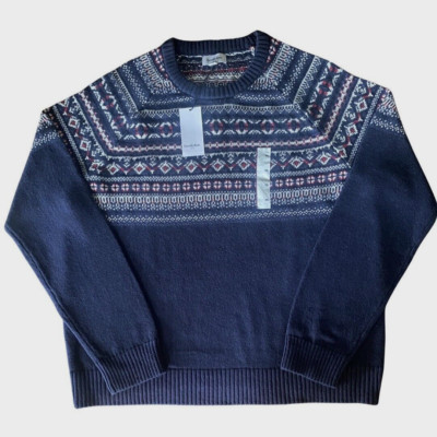 Goodfellow Sweater Men's Size XX Large Knit Long Sleeve Blue XXL | eBay