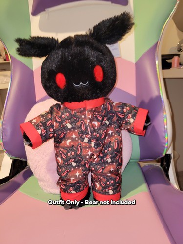 OUTFIT ONLY Build A Bear Moth Mothman PJ Sleeper Emo Goth Kawaii Sanrio ...