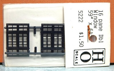 GRANDT LINE HO SCALE 16 PANE DOUBLE WINDOW 59" X 64" # 5222 | eBay