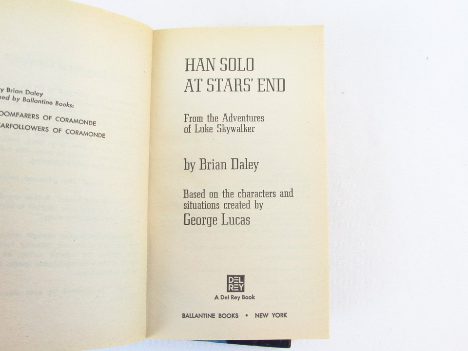Han Solo Brian Daley 3-Volume Set MMPB Star Wars Lost Legacy Stars End ...