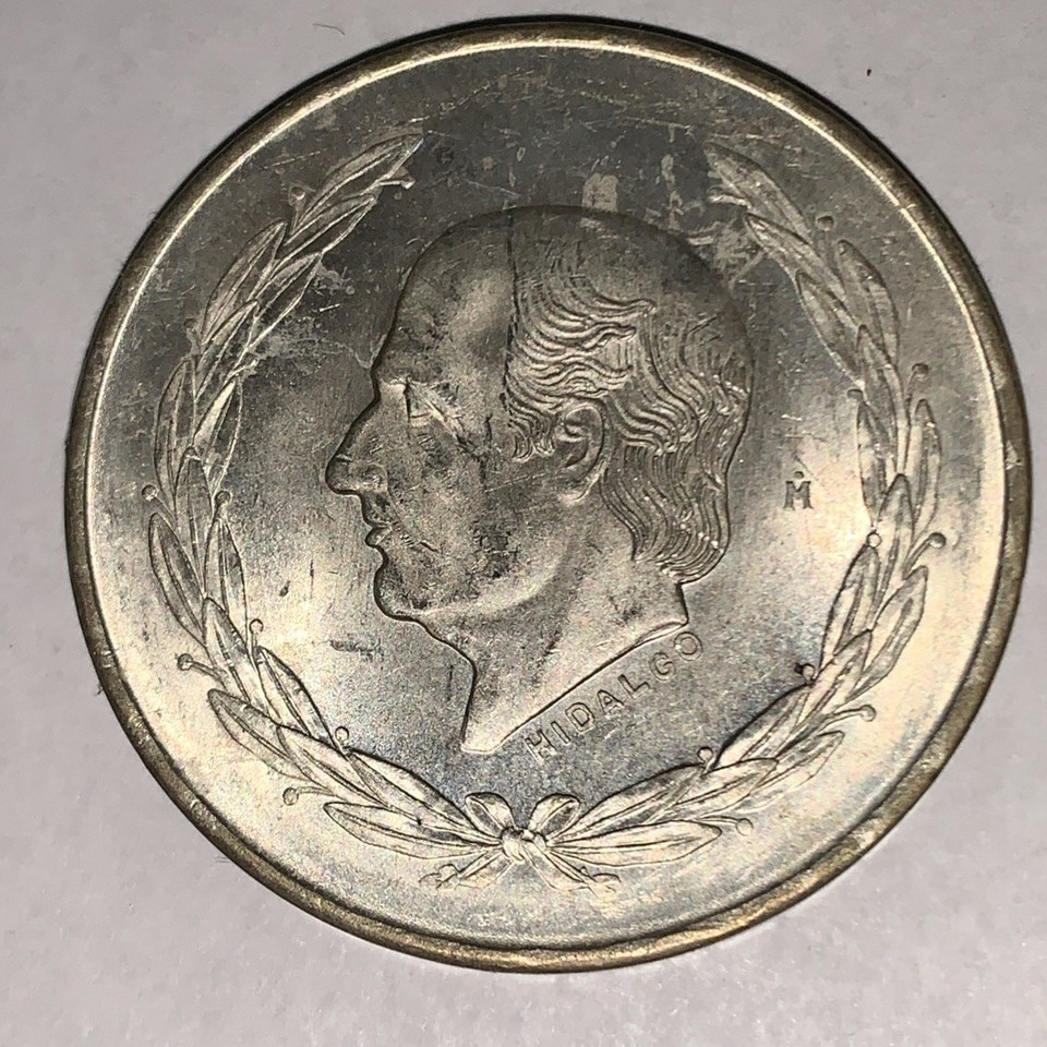 1953 Mexican Hidalgo 5 Cinco Pesos Silver Coin. NICE | eBay