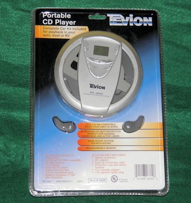 Tevion portable CD Player MD 2601 # 2865 W/ Car Kit For Playback In ...