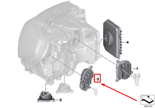 NEW BMW X3 G01, F97 LEFT LED TURN UNIT 63117466109 7466109 ORIGINAL NO ...