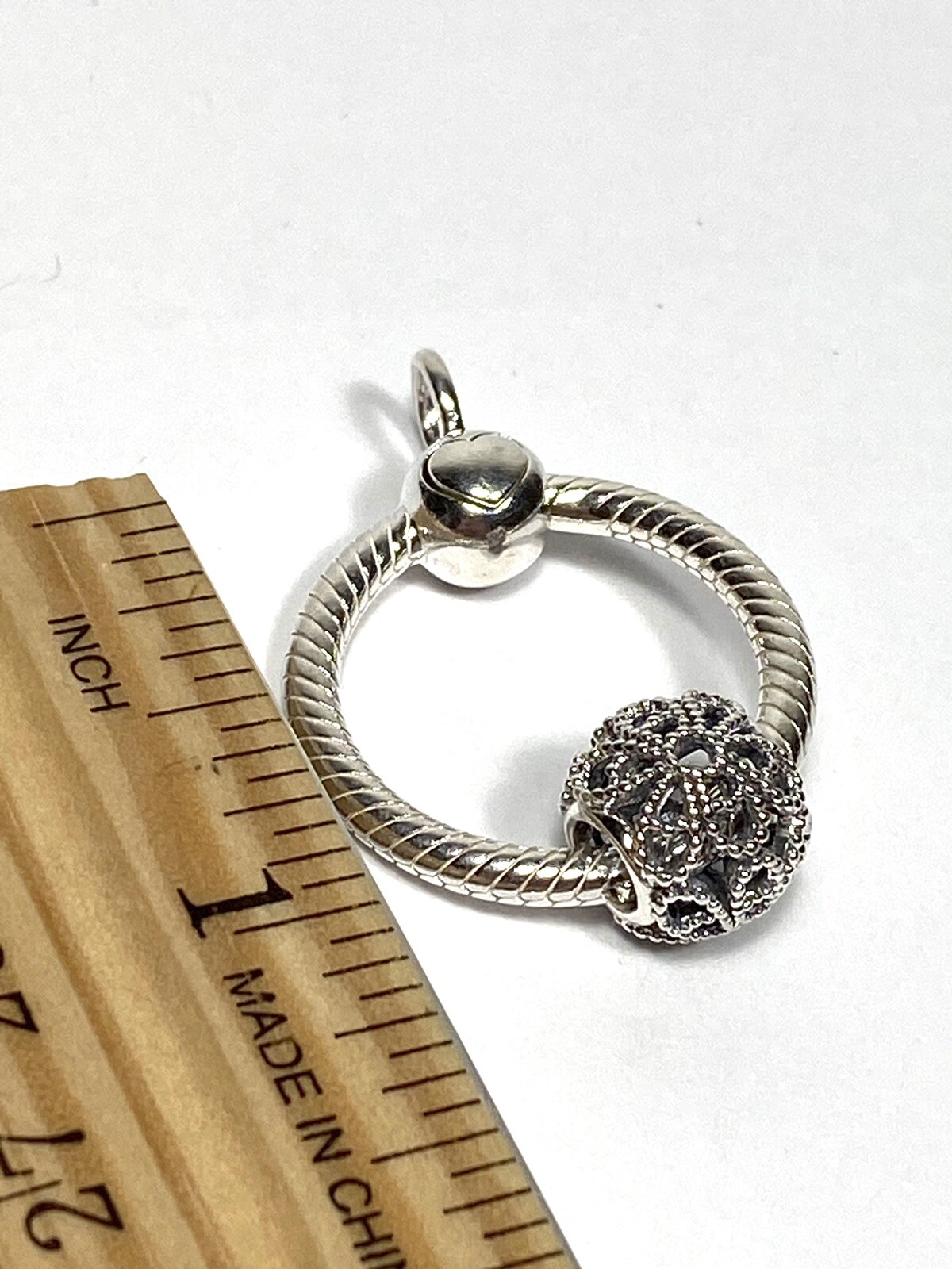 Authentic PANDORA MOMENTS pendant and a bead Sterling… - Gem