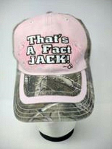 Paramount Outdoors A&E Camo And Pink That's A Fact Jack! Girls Ball Cap ...