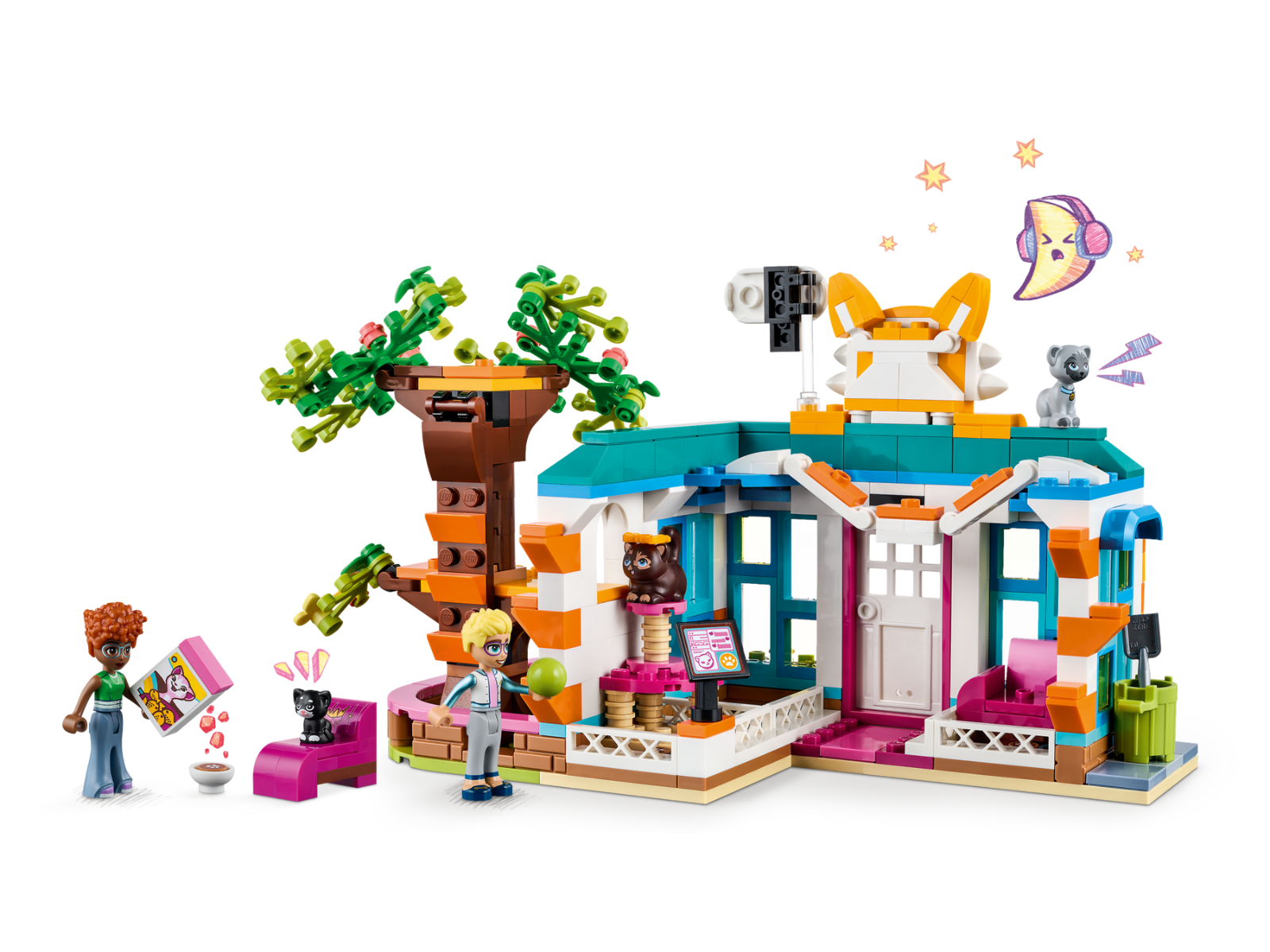 LEGO Friends 41742 Cat Hotel Vet Kitten Animal House Children Kitty ...