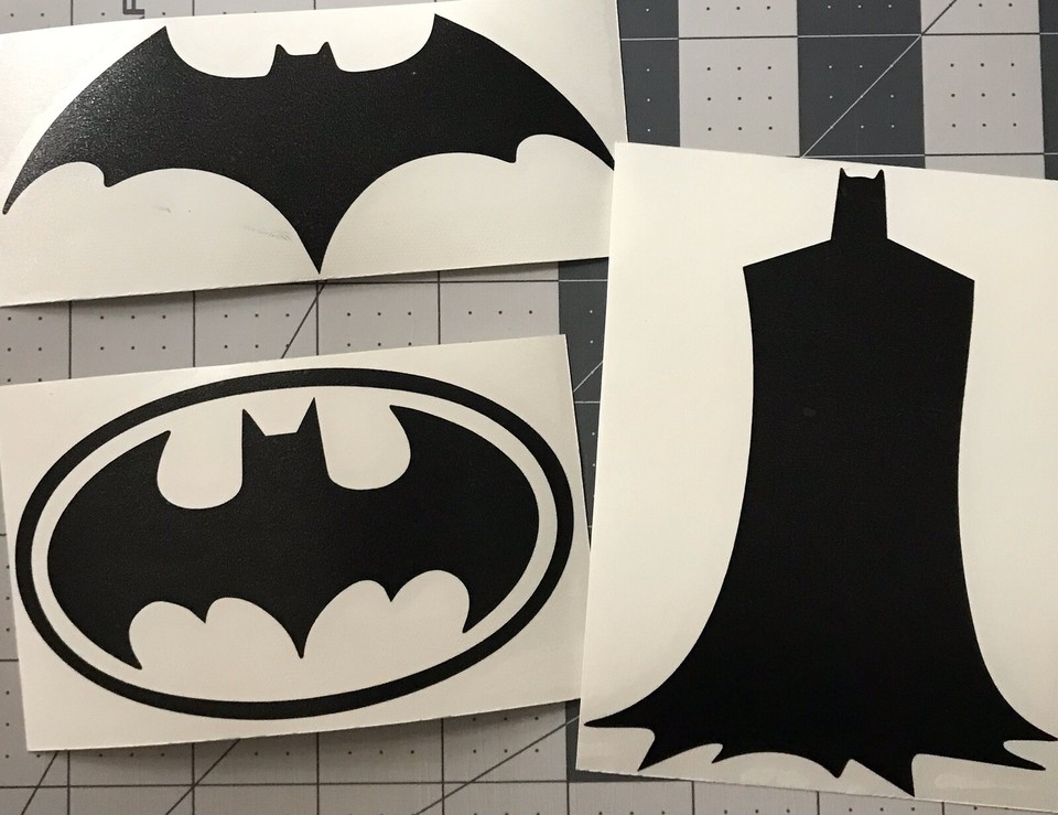 3 PACK Vinyl BATMAN LOGO Car Truck Decal Sticker Gift Laptop Comic Dark ...