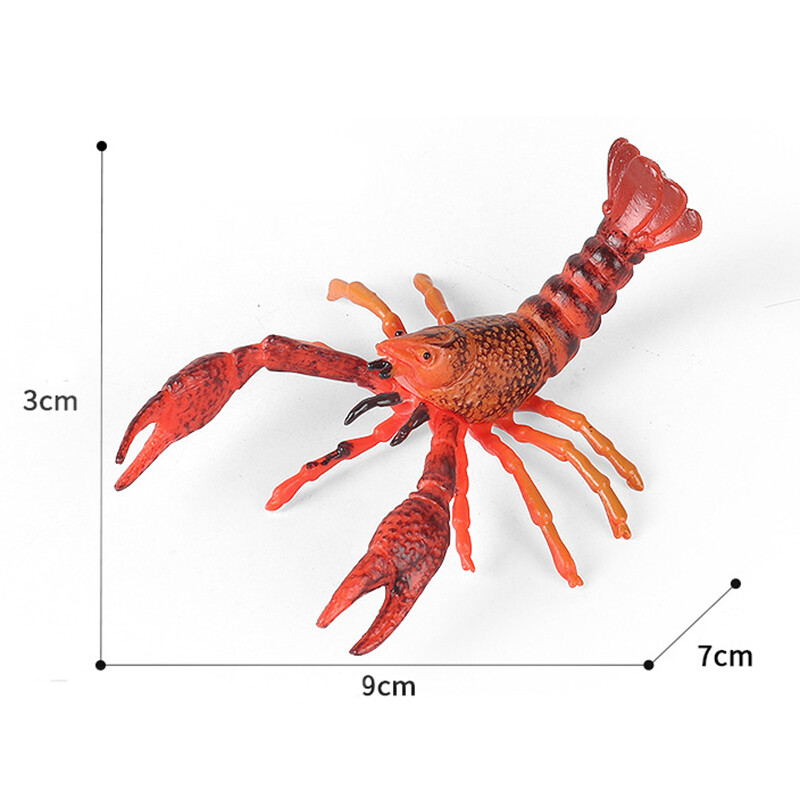 Sea Animal Figures Crayfish Plastic Ocean Animal Figurine Realistic ...