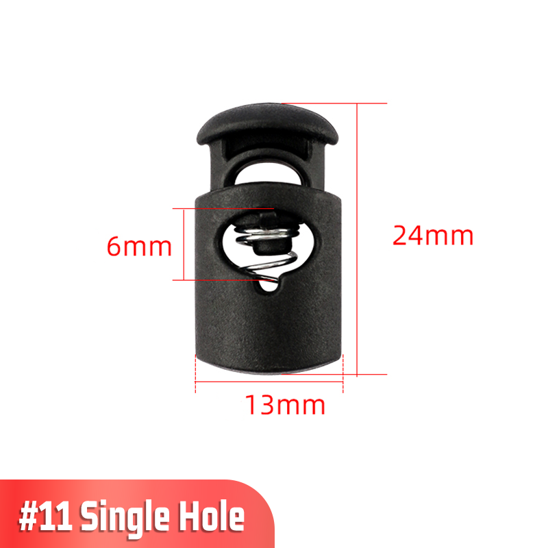 Single Double Hole Cord Lock Toggle Spring Buckle Rope Cord Lock Up End ...