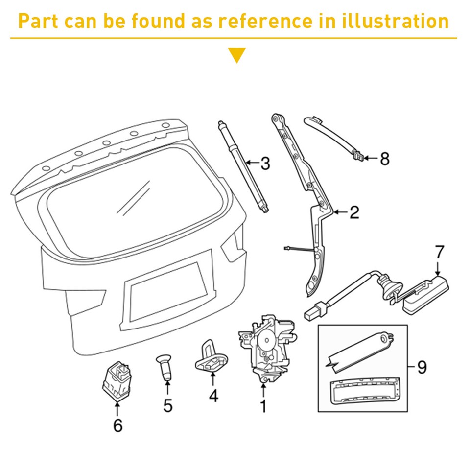 For 2010-17 Subaru Forester Legacy Outback Tailgate Release Button ...