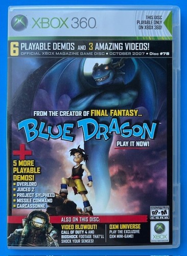 2007 Xbox 360 Magazine, Demo Disk #75, Playable Demos, Blue Dragon | eBay