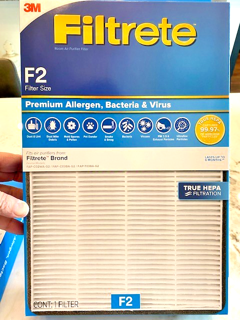 NEW! ( Lot Of 2 ) 3M Filtrete F2 True HEPA Filters (99.97% Room Air ...