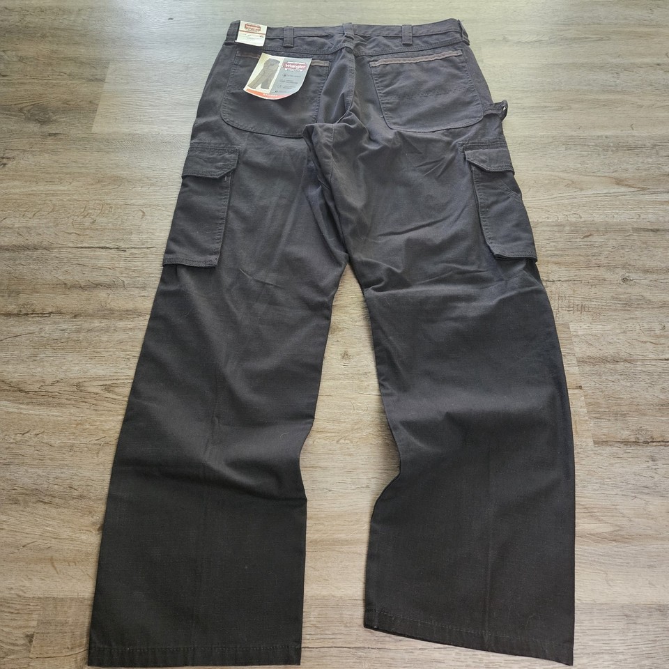 Wrangler Pants Mens 34x32 Ranger Cargo Carpenter Ripstop Relaxed Fit | eBay