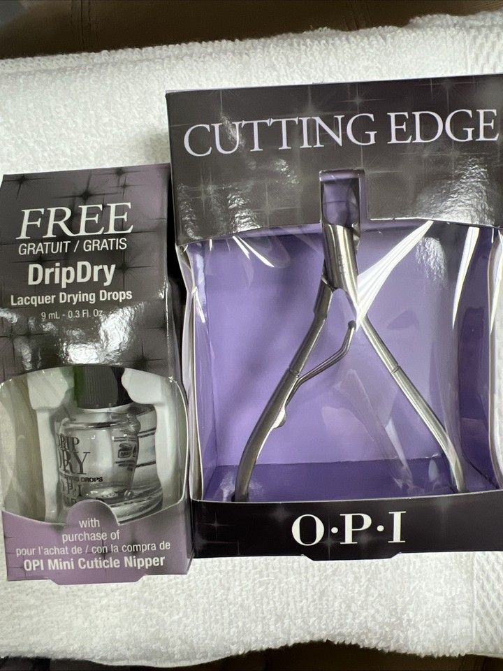 Opi Mini Cuticle Nipper Plus Free Drip Dry 0.3 Oz | eBay