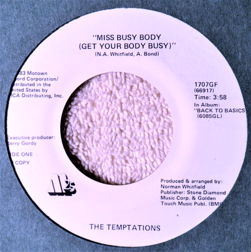 Temptations Miss Busy Body DJ Promo 45 NM 7" Vinyl 60s Style Funky ...