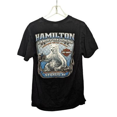 Harley Dealership HAMILTON Sturgis, MI Polar Bear SS Black Tshirt ...