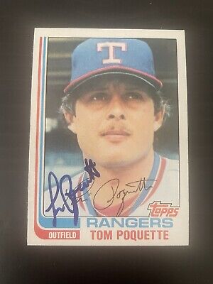 1982 Topps #657 Tom Poquette Texas Rangers Signed Card Autographed | eBay