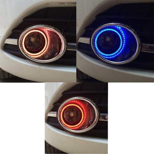 2x Halo Lamp LED COB Angel Eyes Ring Light 40MM-160MM For Headlight DRL ...