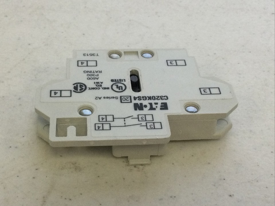 NEW, EATON CUTLER HAMMER C320KGS4 FREEDOM SERIES SIDE MOUNT AUXILIARY ...