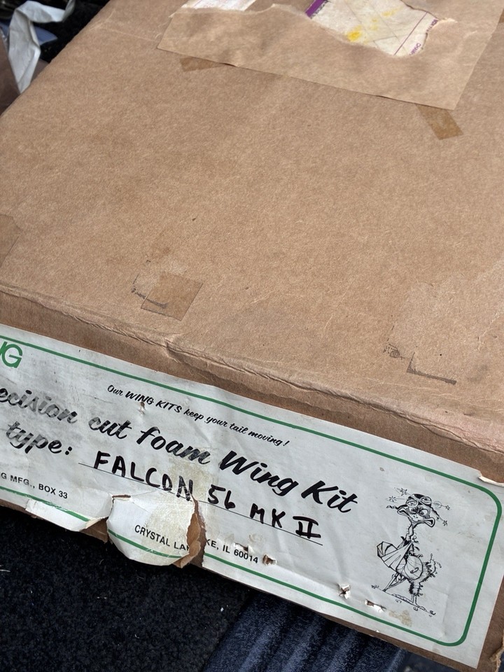 NIB Carl Goldberg Falcon 56 Foam Wing Kit For Balsa R/c Model Airplane ...