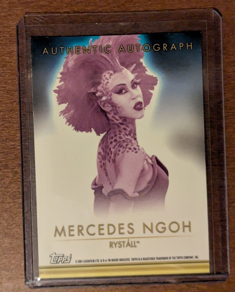 Mercedes Ngoh as Rystall - Star Wars Topps 2001 Evolution Autograph ...