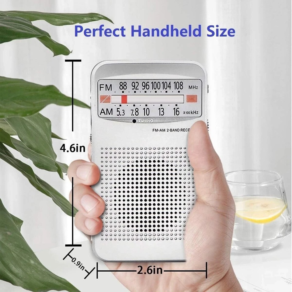 Portable AM FM Radio Compact Transistor Radio Pocket Radio | eBay