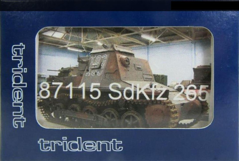Trident Military HO 1/87 Germany Army WWII SdKfz 265 Panzer I Ausf A ...