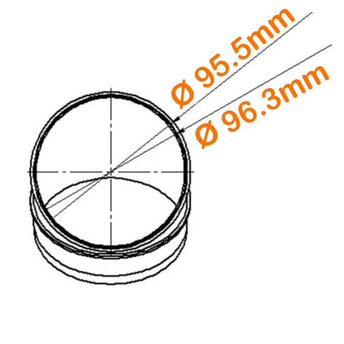 4" 100mm Plastic Round Ducting Ventilation Tube Extractor Fan Vent Pipe ...