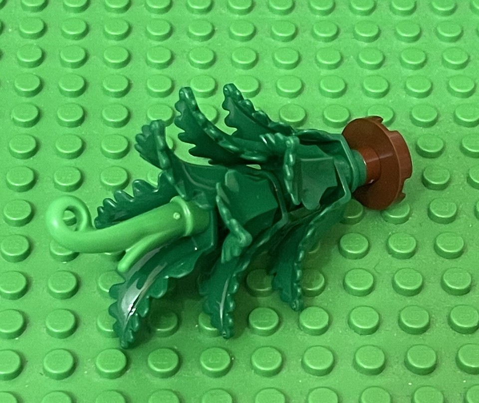 Lego City / Friends Short / Small Palm Tree Plant w/ Green Curved ...