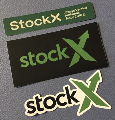 Lot 3 StockX Green Sticker Decal Promo Card Collectible Advertising | eBay