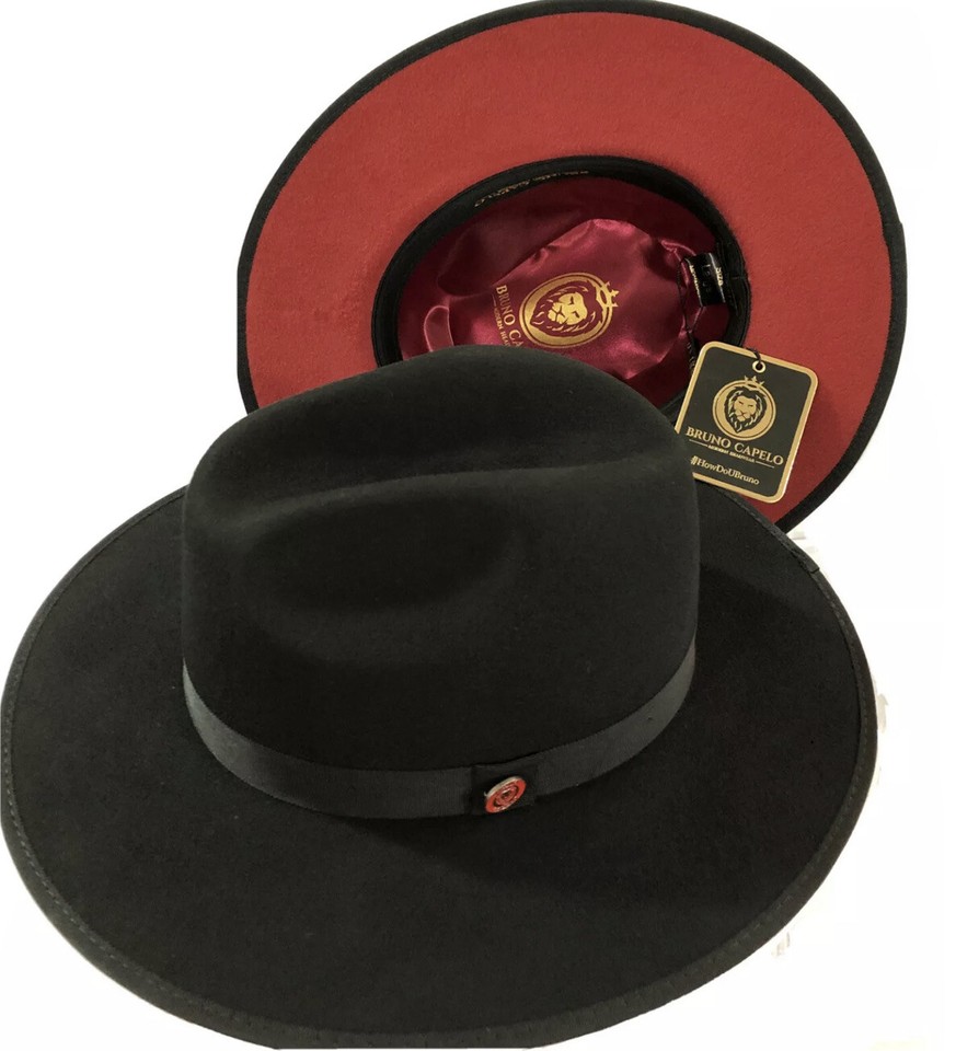 BRUNO CAPELO HAT MONARCH 2 TONE FASHION COLORS 3.00'' BRIM, CROWN 4.5 ...