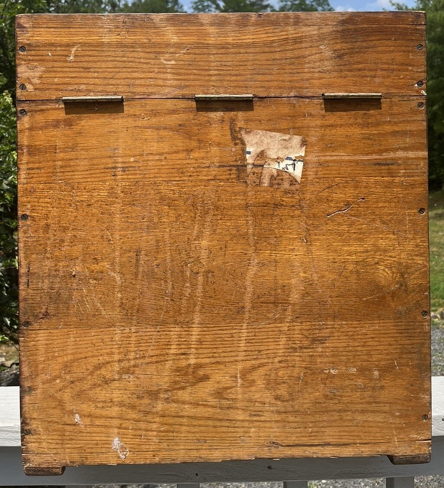RARE & LARGE Stanley Antique Vintage Wooden Tool Chest Box Trunk ...