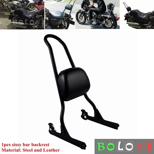 Tall Sissy Bar Passenger Backrest For Harley Softail FXST Fatboy FLSTF ...