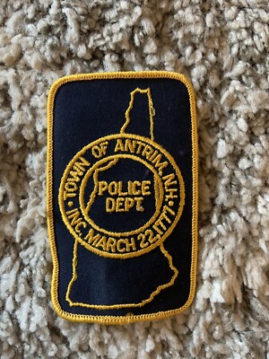 NH Town of Antrim, New Hampshire Police Patch-discontinued | eBay