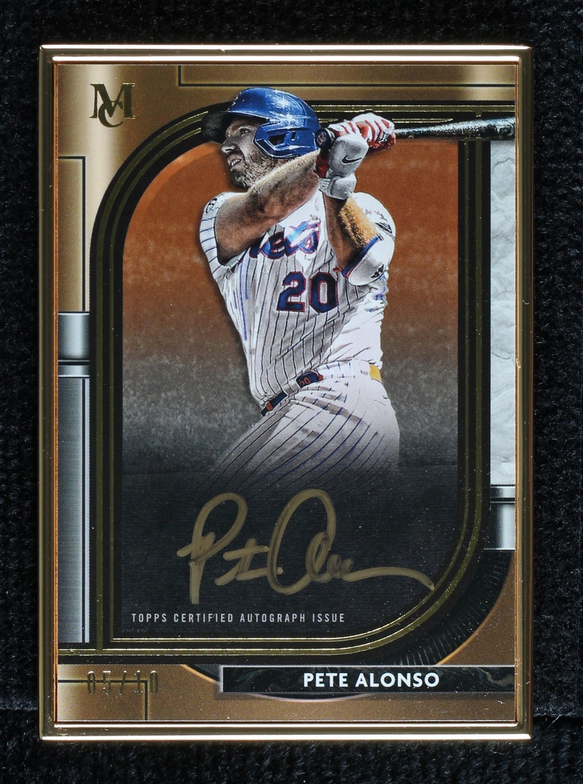 2021 Topps Museum Collection - Museum Framed Autographs Pete Alonso # ...