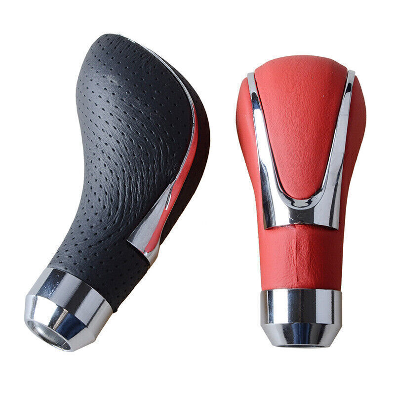 Universal Leather Automatic Manual Car Gear Stick Shift Knob Shifter ...