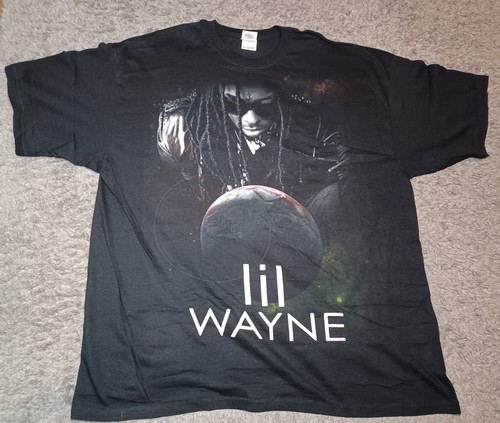 NEW Vintage Y2K Lil Wayne Rap Tee Concert Tour Shirt Mens 2XL Big Face ...