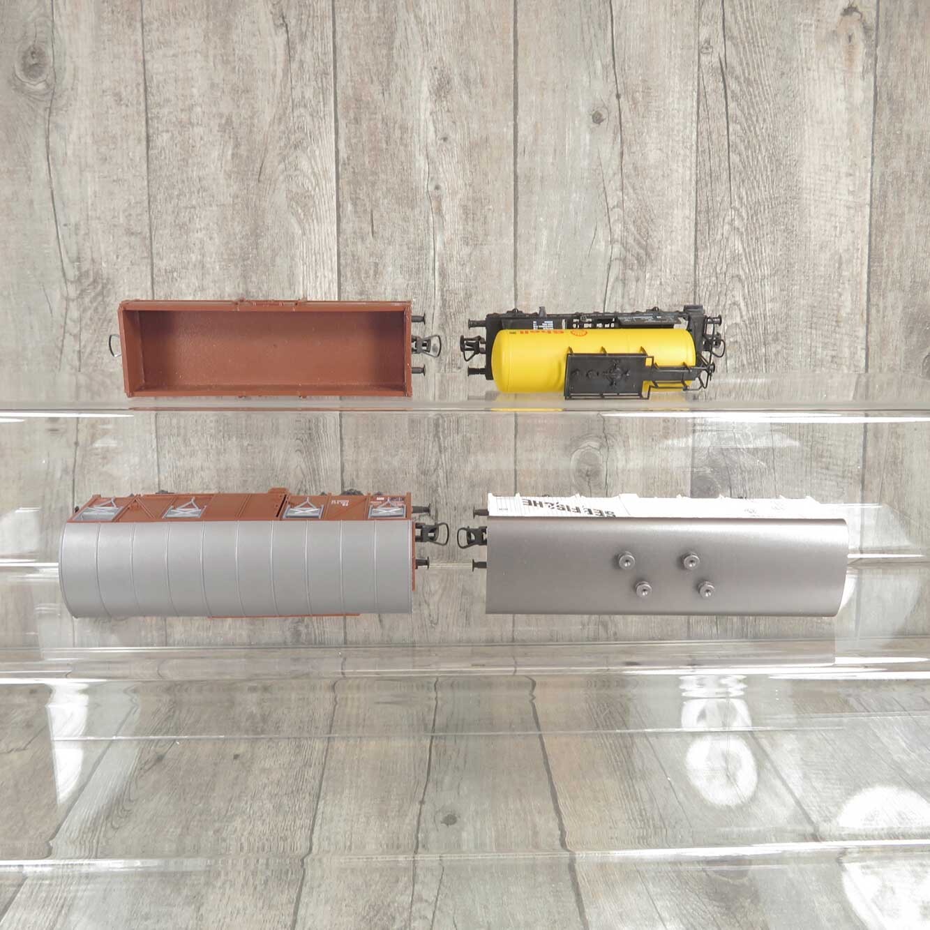 ROCO 46266, 46010, 4312 A, 4337B - H0 - Güterwagen Konvolut - DB - OVP ...