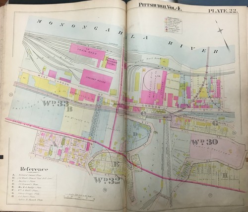 1901 SOUTH SIDE FLATS PITTSBURGH PA SYCAMORE ST-RIVER&STANWICK-S2ND ST ...