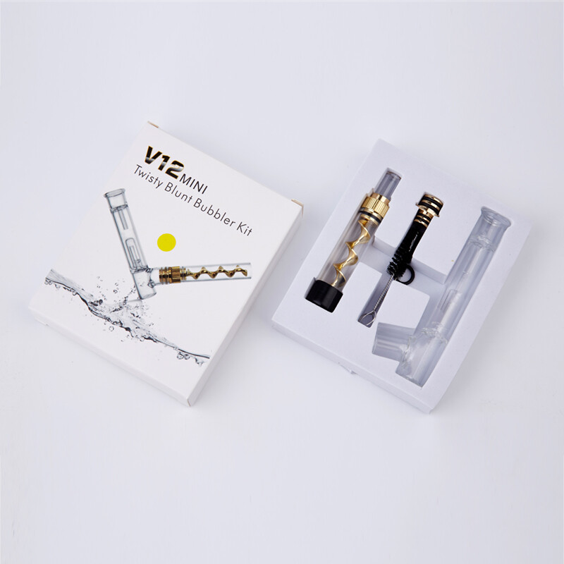 V12 Mini Kit Herb Pipe Twisty Blunt Tobacco Smoking Glass Filter ...