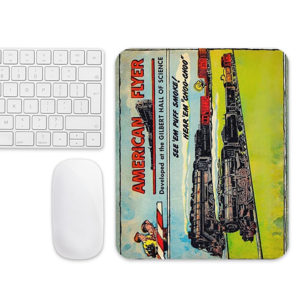 American Flyer Trains – Vintage Catalog Art Mouse Pad | Classic Gilbert ...