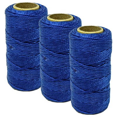 3 x Blue Builders Building Brick Laying 70M Measuring Masonry Rope ...