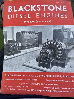 Blackstone EPV Diesel Engines Nice Period 8 Page Brochure | eBay UK