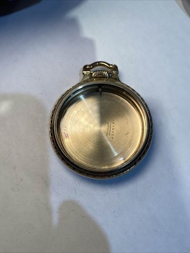 Hamilton Bar Over Crown Railroad Model 10K Gold Filled Pocket watch ...