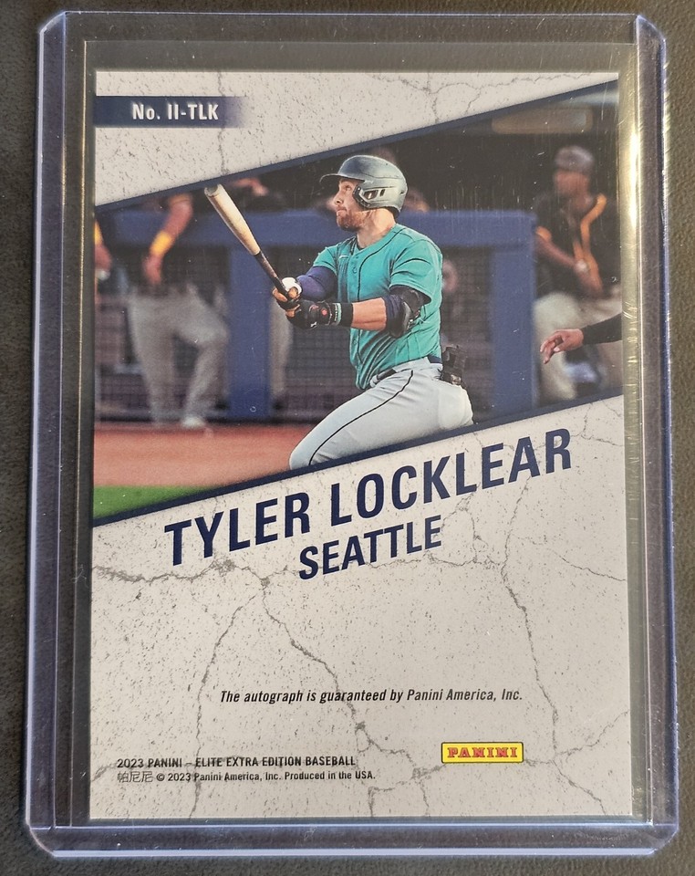 2023 Panini Elite Extra Edition RC AUTO Tyler Locklear Mariners Rookie ...