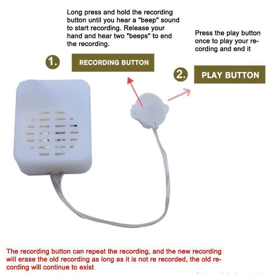 Recordable Voice Music Box Sound Module For Stuffed Gifts Toys Animals ...