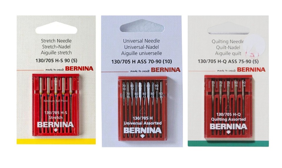 Genuine Bernina sewing machine needles Universal Stretch Quilt value ...