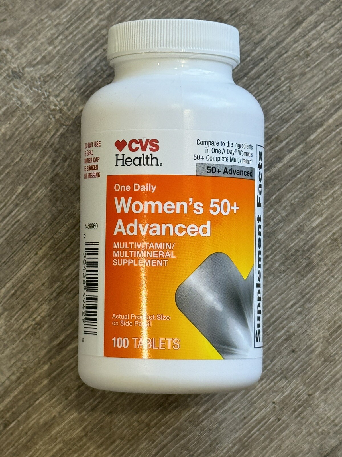 CVS WOMEN'S 50+ ADVANCED Multivitamin 100ct Exp Date 1/25 | eBay