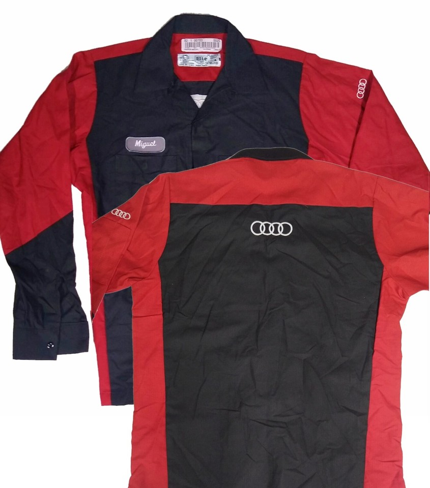 Red Kap Mechanic Technician Uniform Mens Work Shirts Automotive ...
